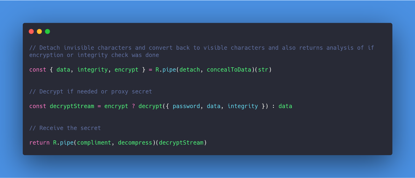 Como ocultar segredos em sequências de caracteres - Javascript - Intelekts